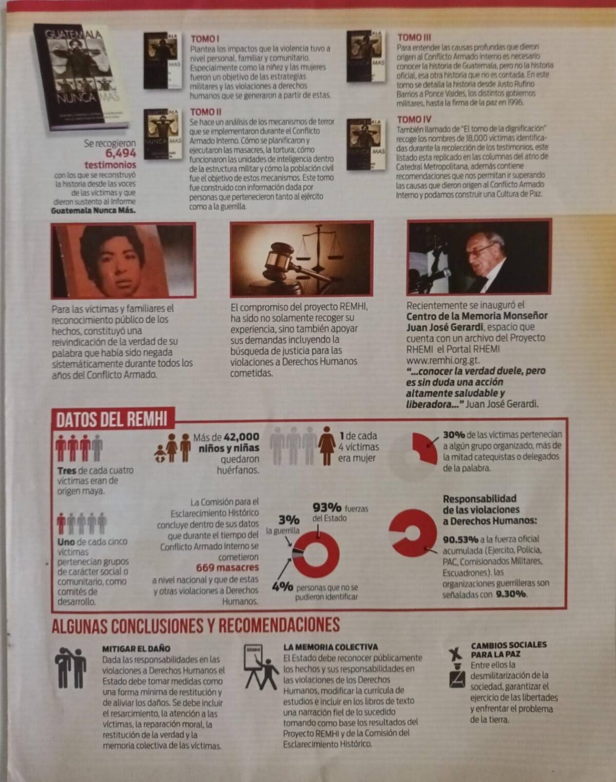 Memoria y justicia. El legado de monseñor Gerardi, continúa en el ...